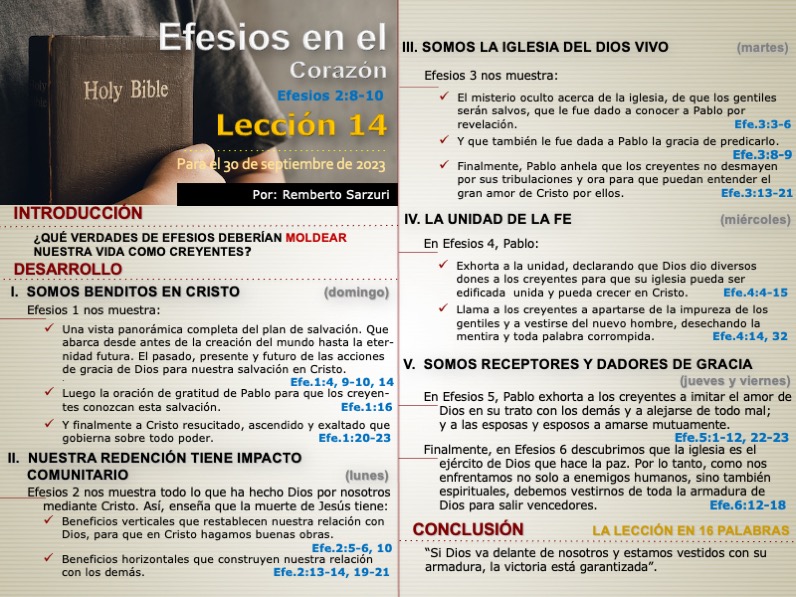 Resumen Lección de Escuela Sabática - CUARTO Trimestre 2025 - PowerPoint y PDF